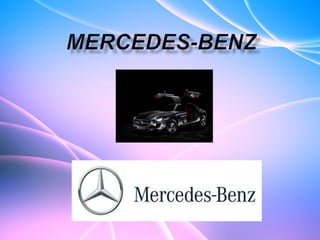 Mercedes Benz Business Plan Presentation | PPTX