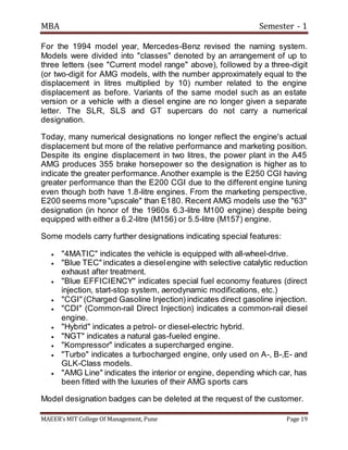 Mercedes business project | PDF