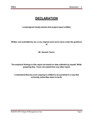 Mercedes business project | PDF