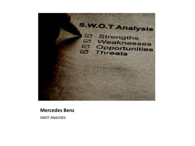 Mercedes benz SWOT analysis | PPTX