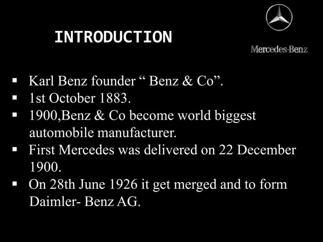 Mercedes benz | PPT