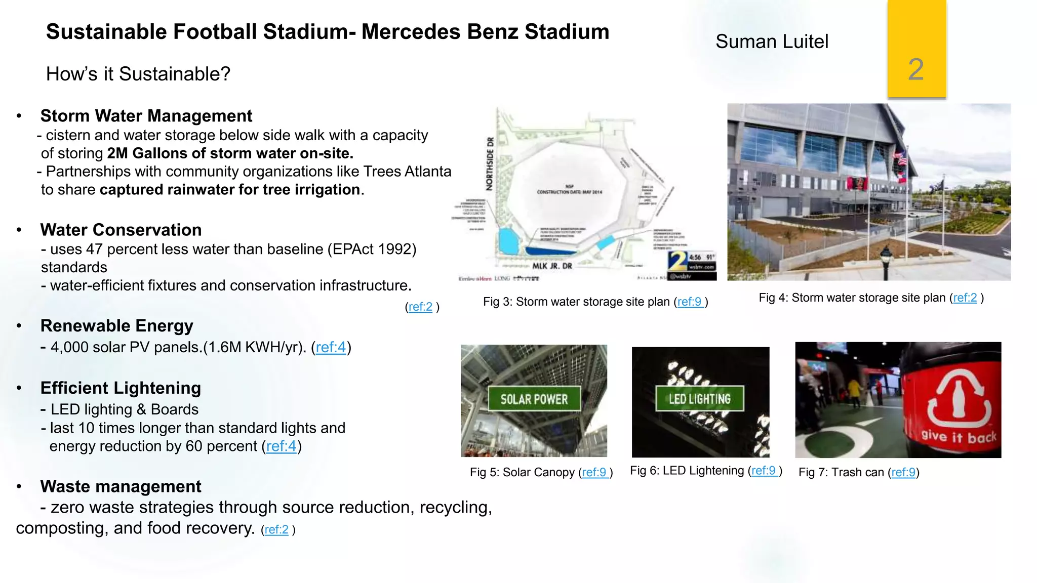Sustainable Mercedes benz stadium | PPTX