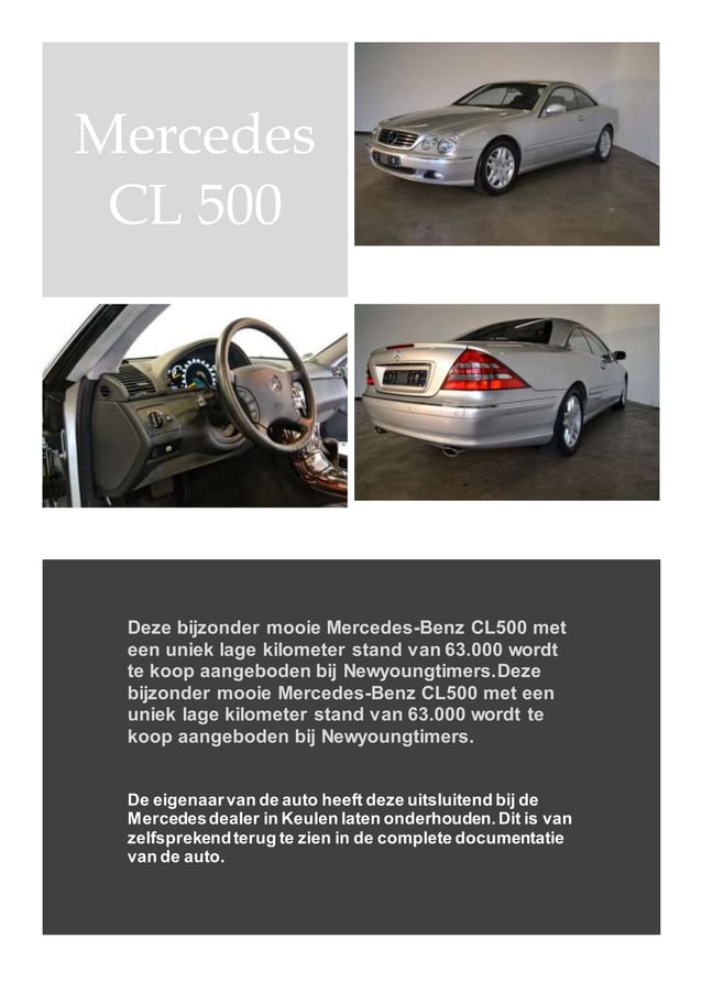 Mercedes cl 500 | PDF