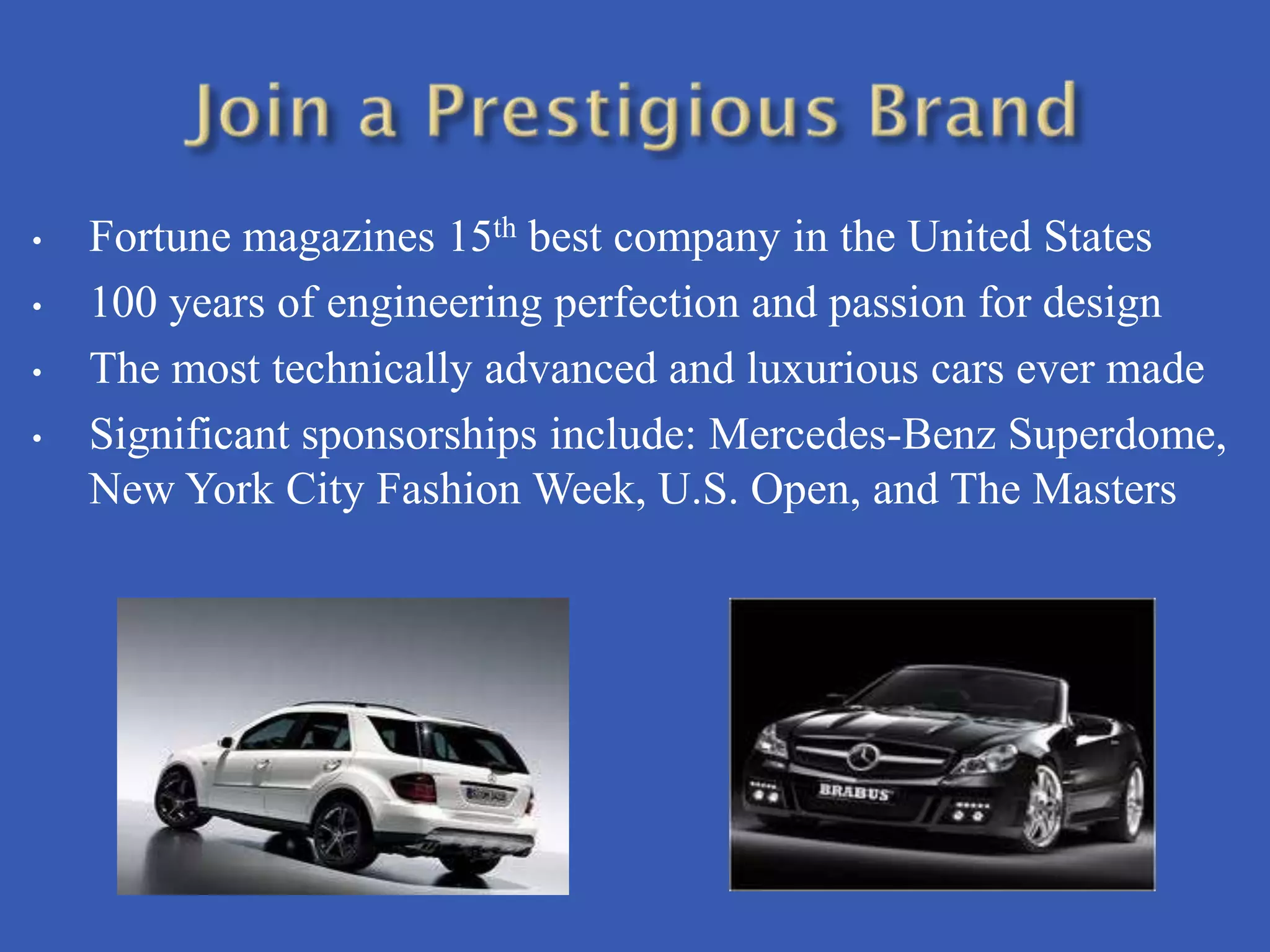 Mercedes Benz PowerPoint | PPTX