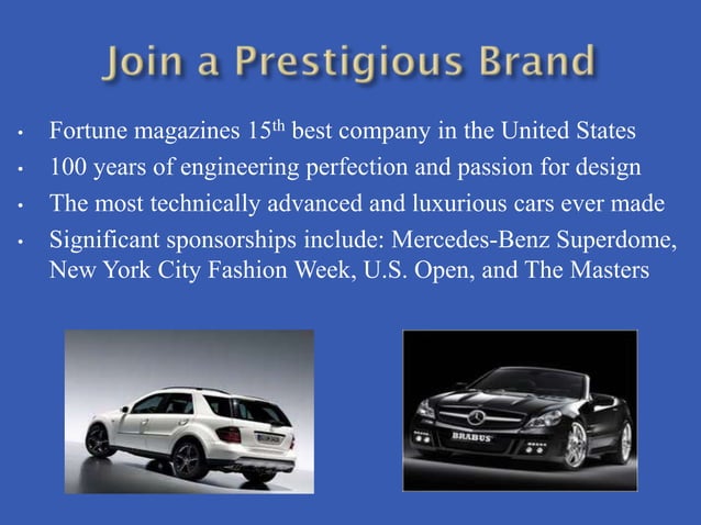 Mercedes Benz PowerPoint | PPTX