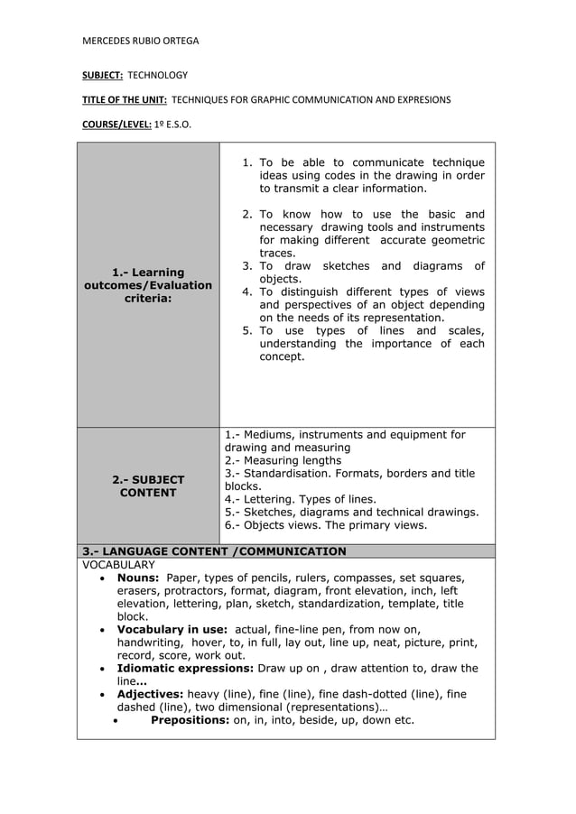 Mercedes rubio ortega clil didactic unit (1) | PDF