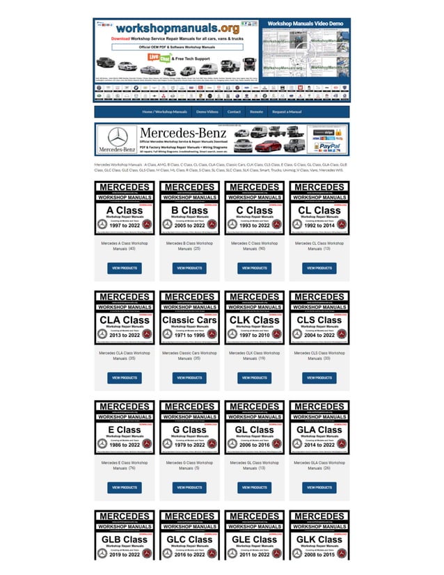mercedes workshop repair manuals download.pdf | Luxury Cars | Auto Type