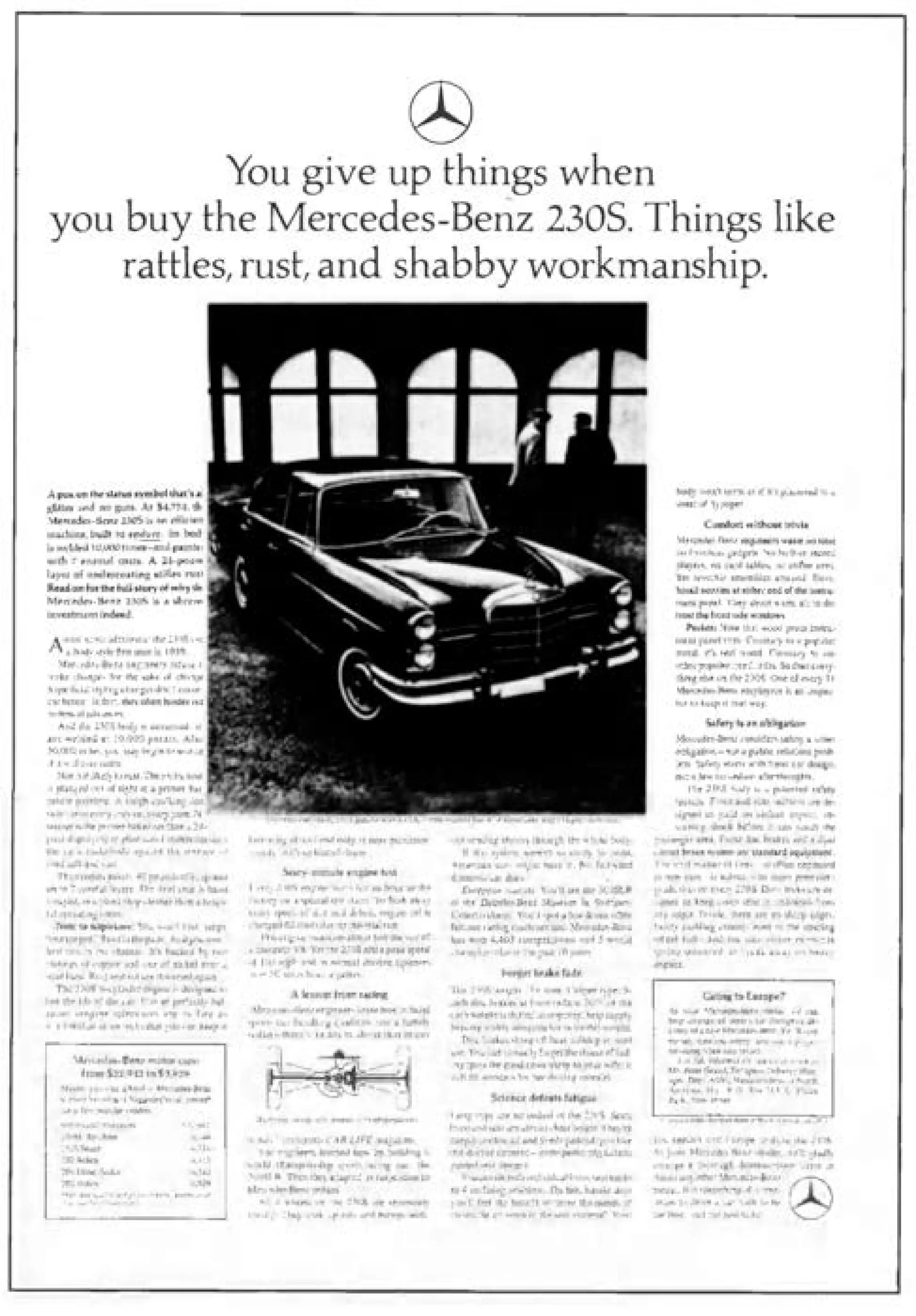 Mercedez Benz 230 S Ad | PDF