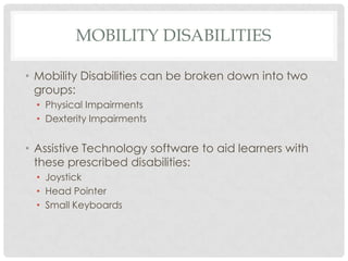 Merce poindexter's m4 web quest assistive technology | PPT