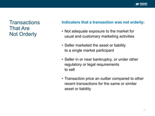 Mercer Capital | An Overview of ASC 820: Fair Value Measurement | PPT