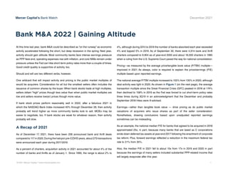 Mercer Capital's Bank Watch | December 2021 | Bank M&A 2022 | Gaining Altitude | PPT