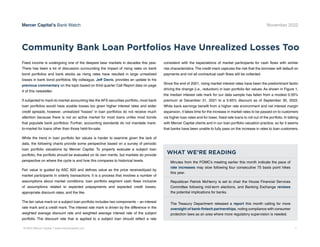 Mercer Capital's Bank Watch | November 2022 | Community Bank Loan Portfolios Have Unrealized ...
