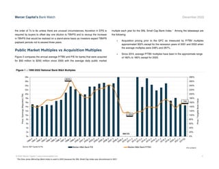 Mercer Capital's Bank Watch | December 2022 | Bank M&A 2022 - Turbulence | PPT