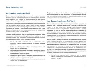 Mercer Capital's Bank Watch | July 2023 | Bank Impairment Testing | PPT