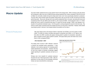 Mercer Capital's Value Focus: Energy Industry | Q4 2021 | Segment ...