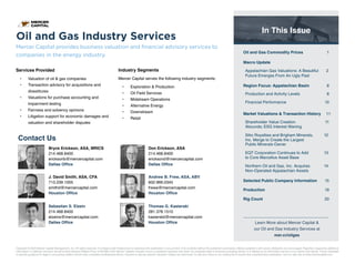 Mercer Capital's Value Focus: Exploration and Production | Fourth ...