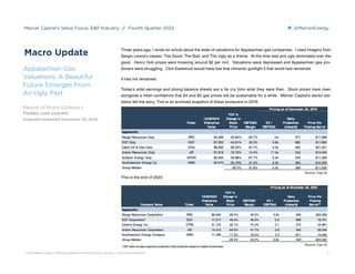 Mercer Capital's Value Focus: Exploration and Production | Fourth ...
