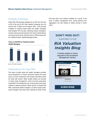 Mercer Capital's Investment Management Industry Newsletter | Q4 2023 ...