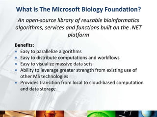 Mercer bosc2010 microsoft_framework | PPT