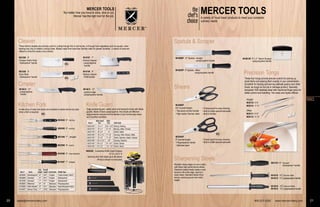 Mercer Cutlery Catalog | PDF