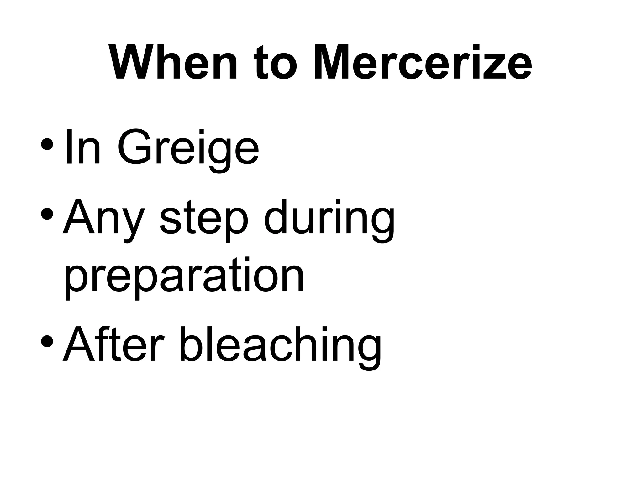 Mercerisation | PPT