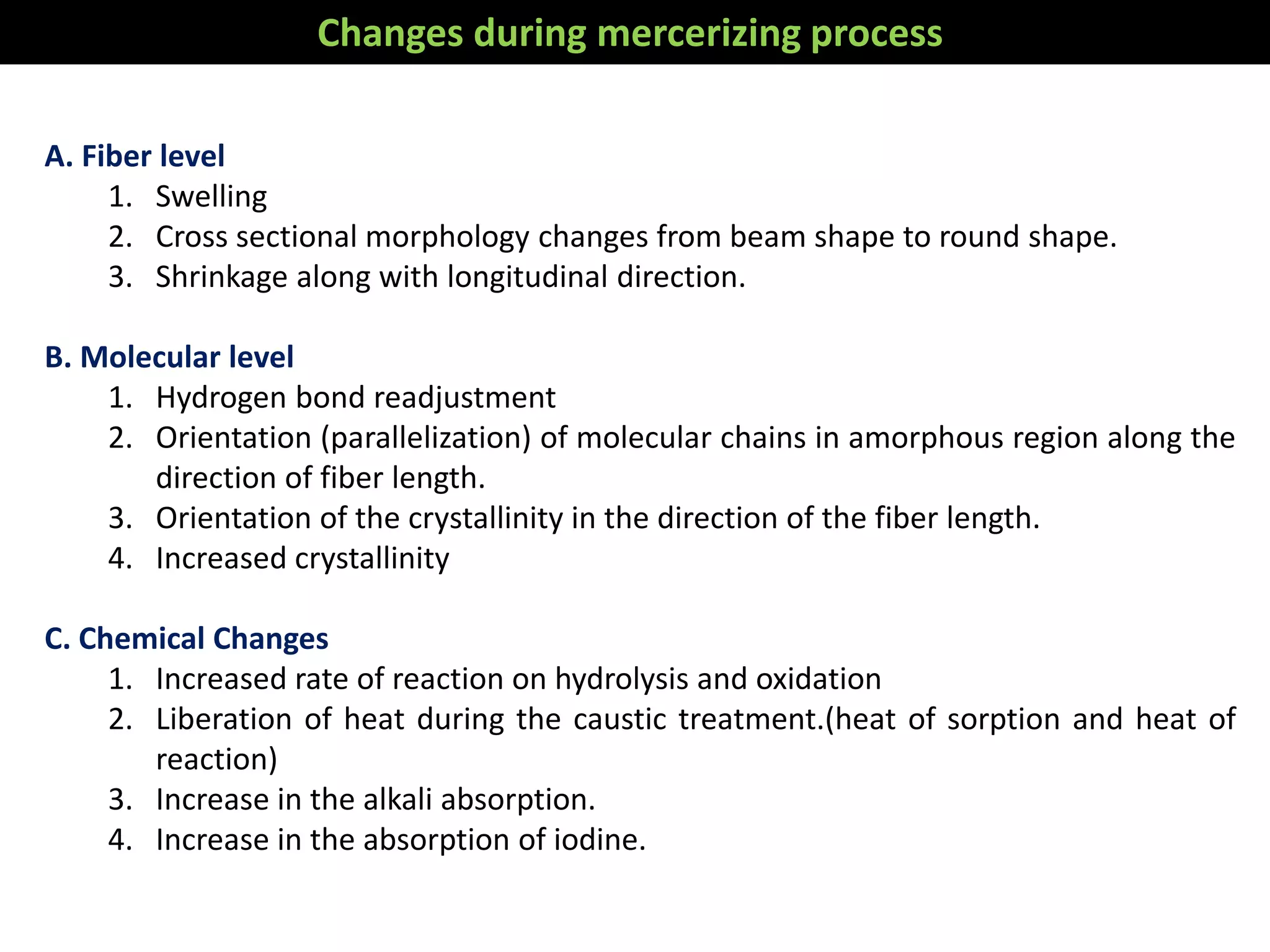 Mercerization | PPTX