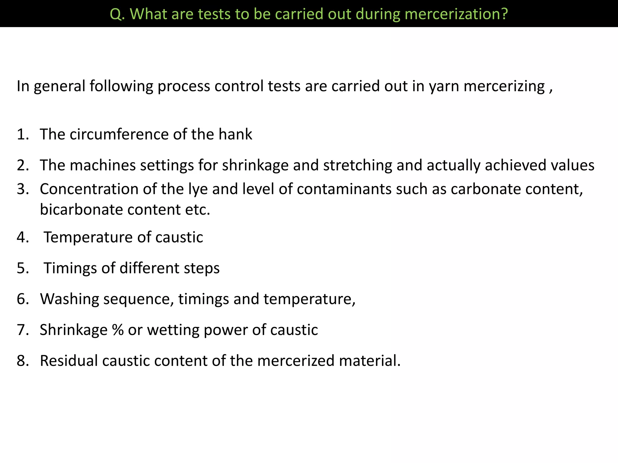 Mercerization | PPTX