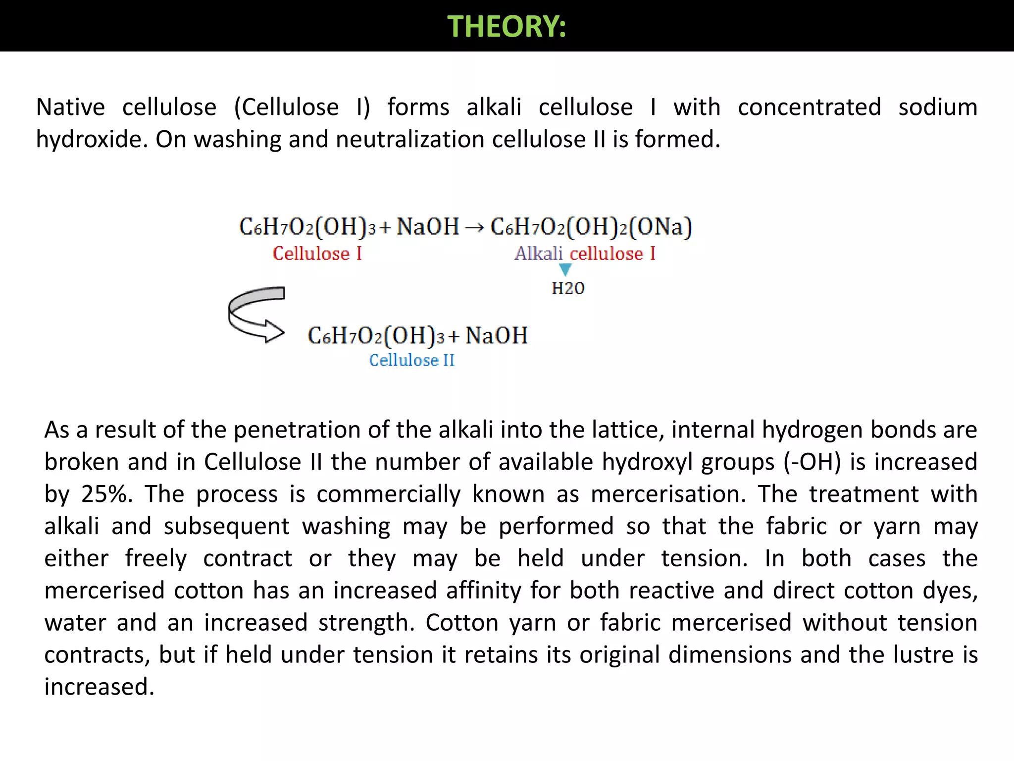 Mercerization | PPTX