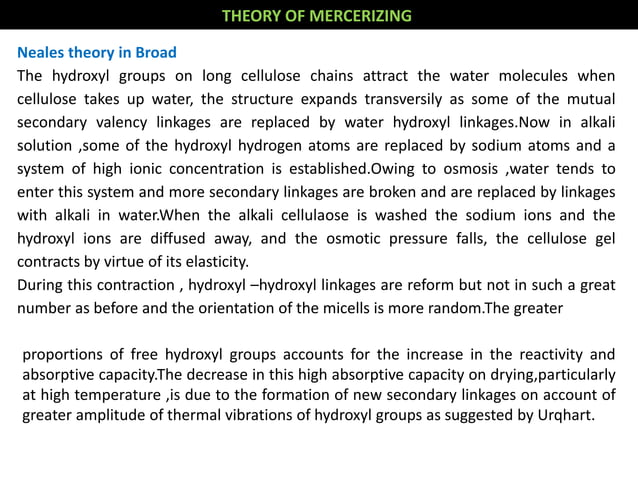 Mercerization | PPTX