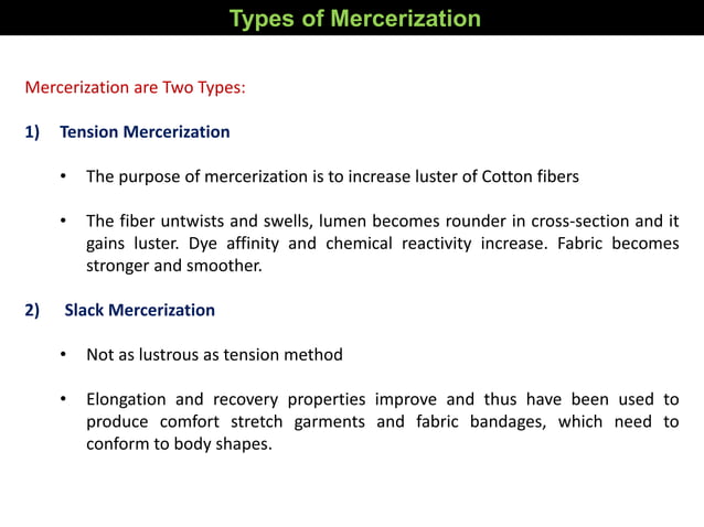 Mercerization | PPTX