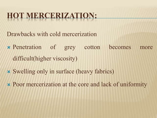 Mercerization | PPTX