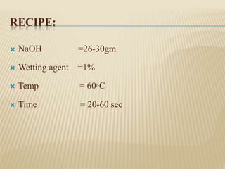 Mercerization | PPTX