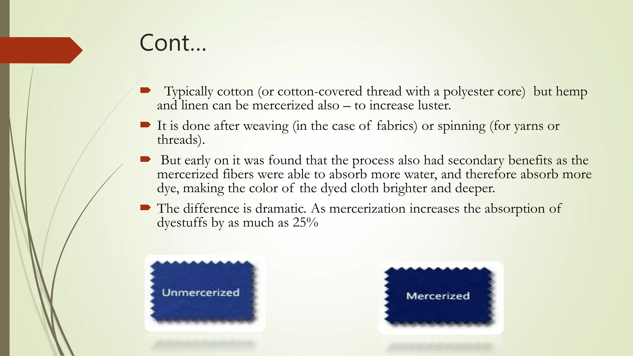 Mercerization | PPTX