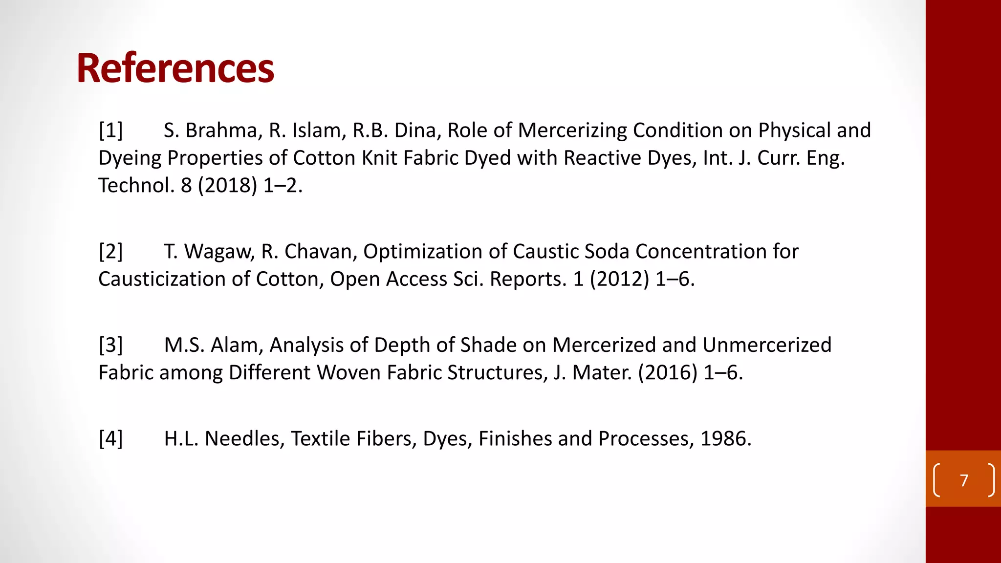 Mercerization | PPTX