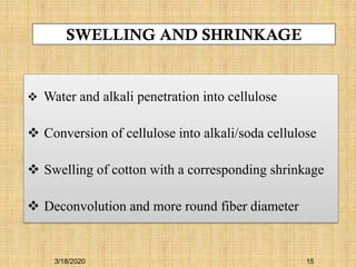 Mercerization lecture 7 | PDF