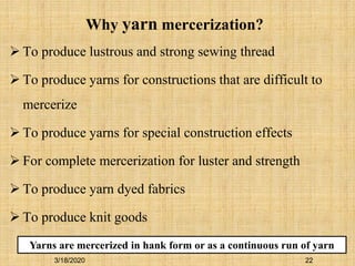 Mercerization lecture 7 | PDF