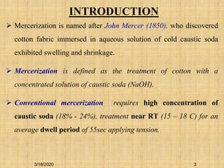 Mercerization lecture 7 | PDF