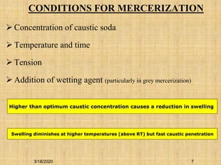 Mercerization lecture 7 | PDF