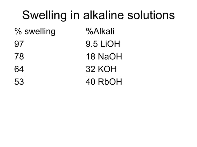 Mercerization of cotton | PPT