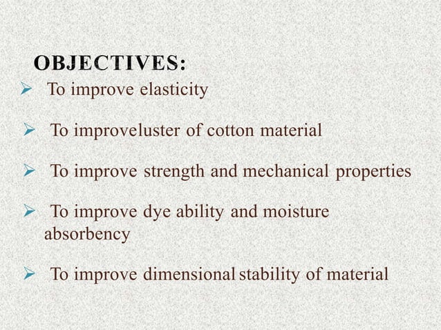 Mercerizing process | PPTX