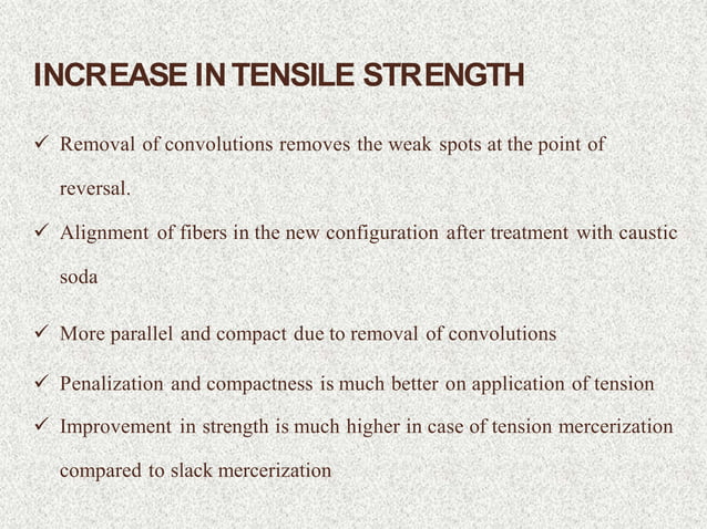Mercerizing process | PPTX