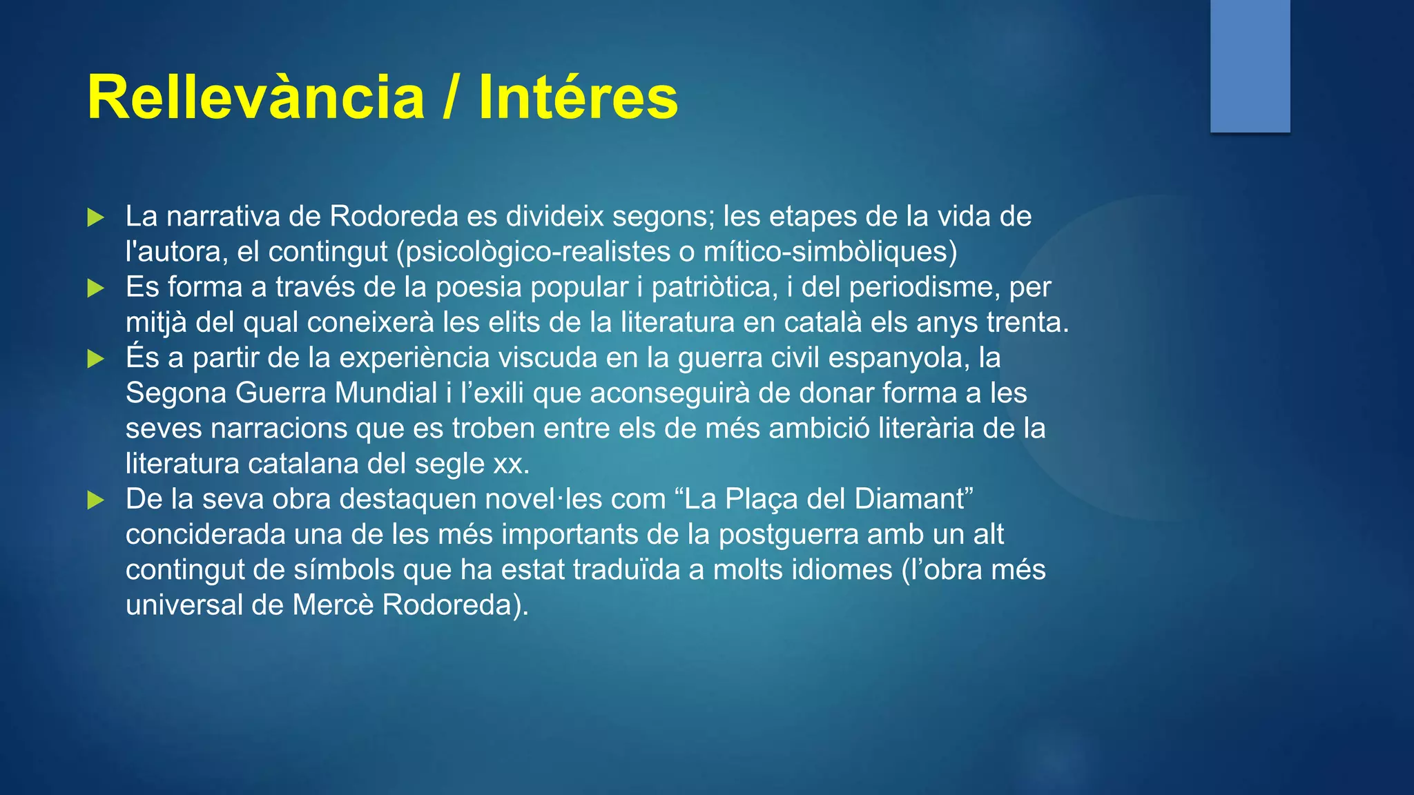 Merce rodoreda | PPT