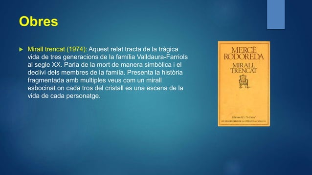 Merce rodoreda | PPT