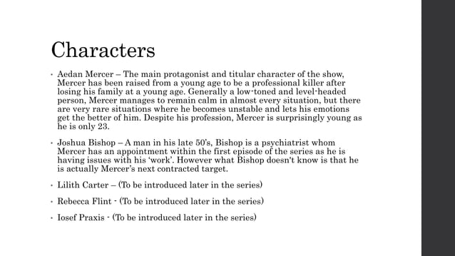 Mercer task 12 powerpoint | PPT