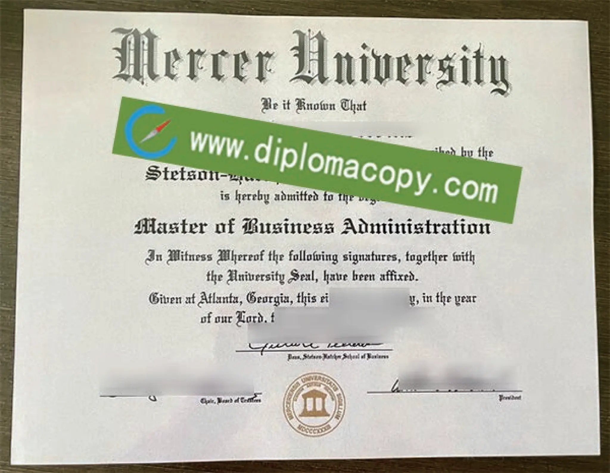 Mercer University diploma, buy fake diploma | PPT