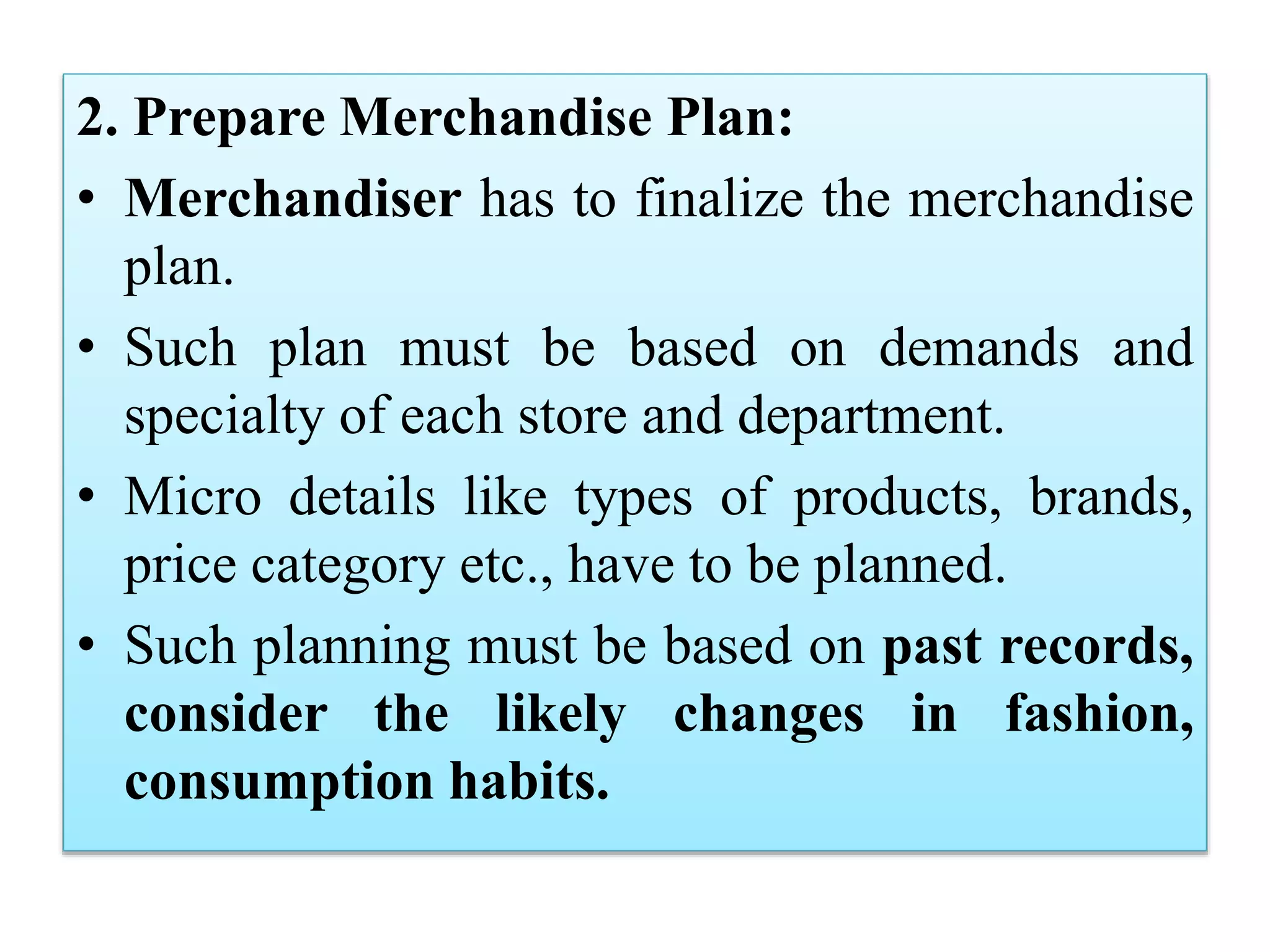 Merchandise management | PPTX