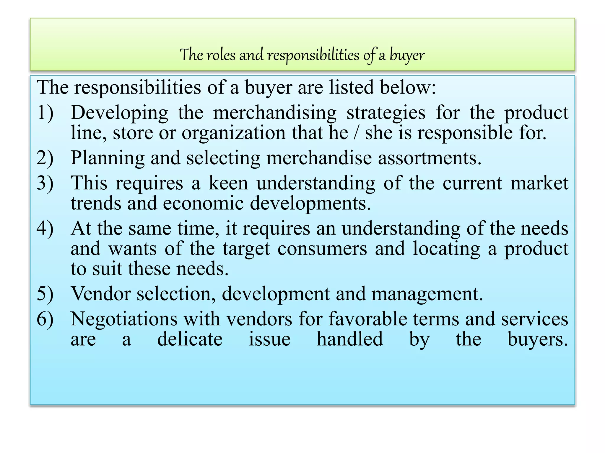 Merchandise management | PPTX