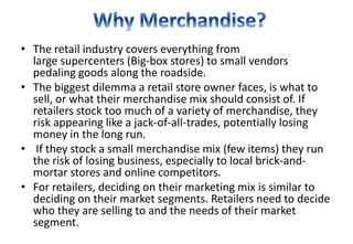 Merchandise mix | PPTX