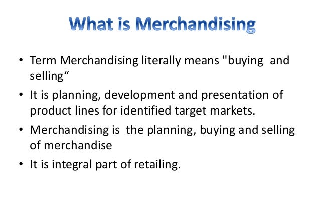 Merchandise Meaning