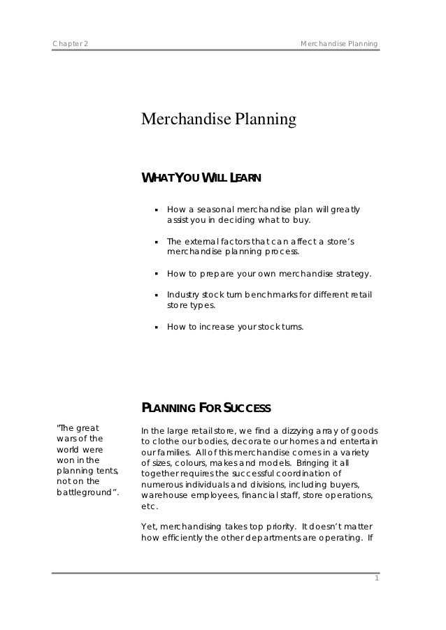 Merchandise+planning